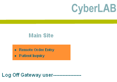 Log In to WebGateway